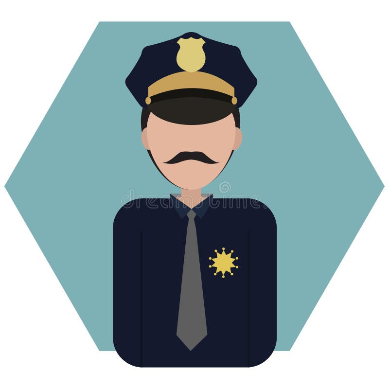 Security Man. Vector Illustration Decorative Design Stock Vector ...