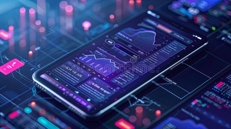 Security Measures in Trading Apps Stock Illustration - Illustration of ...