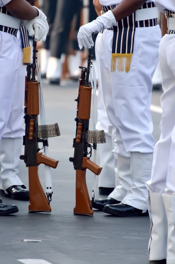 Security men stock photo. Image of rifle, india, metal - 56759170