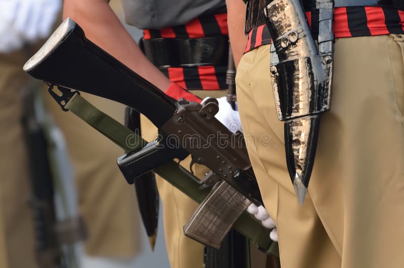 Security men stock image. Image of people, weapon, security - 56759327