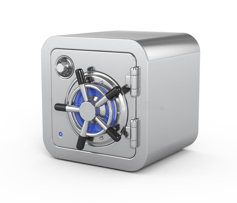 Security metal safe stock illustration. Illustration of safe - 27280701