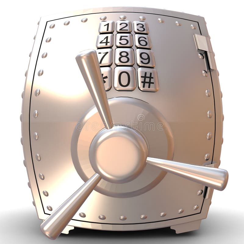 Security metal safe stock photo. Image of deposit, crime - 40158544
