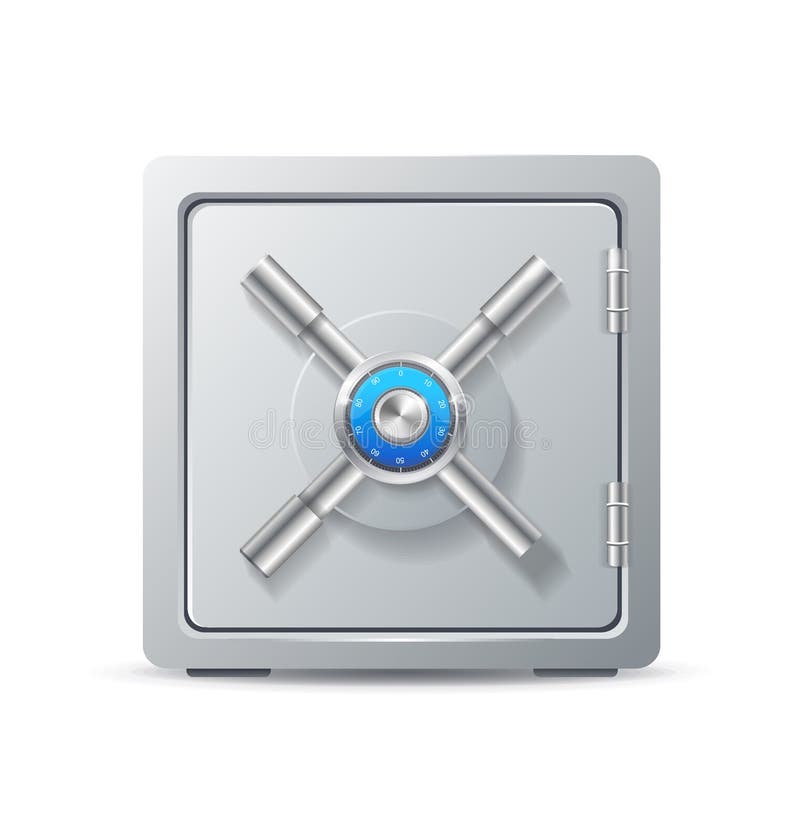 Security Metal Safe. Vector Stock Vector - Illustration of number ...