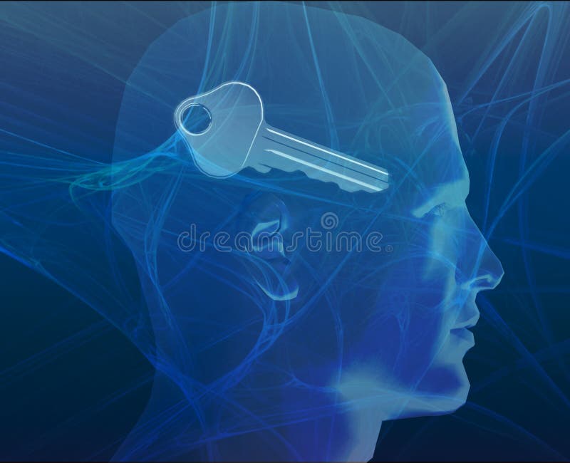 Security minded stock illustration. Illustration of brain - 4221183