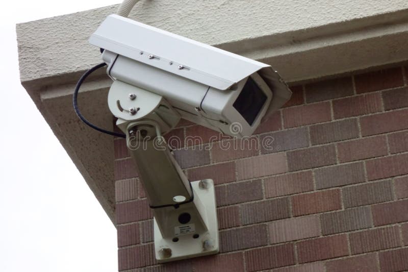 Security Surveillance Cameras Stock Photo - Image of technology ...