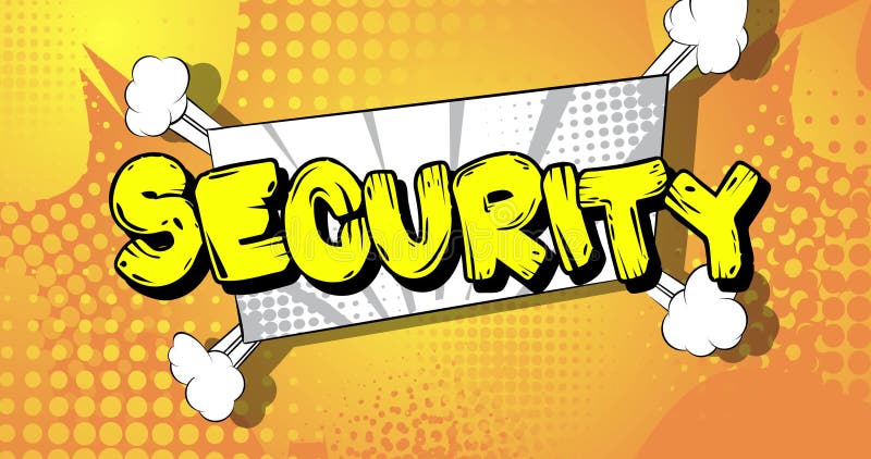 Security. Motion poster stock footage. Video of animated - 244457494