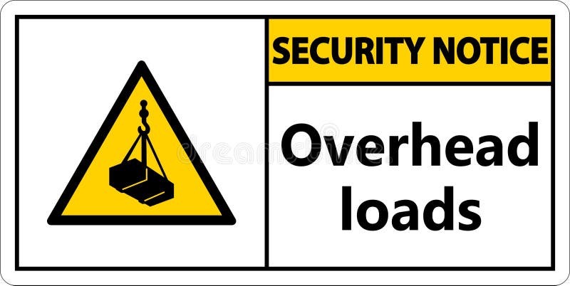Notice Overhead Cables Symbol Sign ,Vector Illustration, Isolate on ...