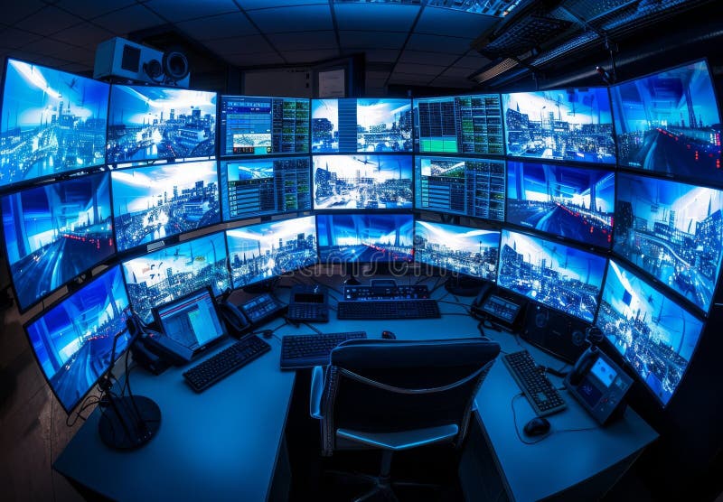 Security Office with Many Display. Cctv Screen. Technology Support ... Security Office with Many Display. Cctv Screen. Technology Support ...