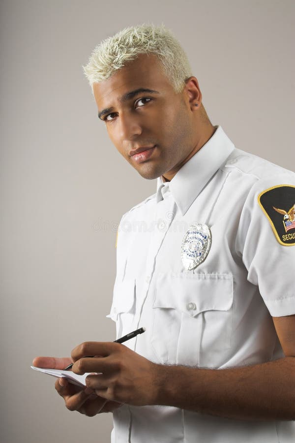 Security officer stock photo. Image of mixed, american - 3147186
