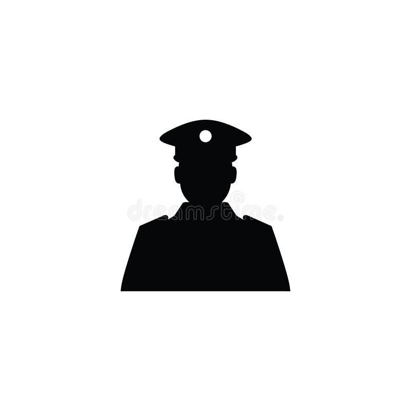 Officer Icon stock vector. Illustration of avatar, user - 296706379