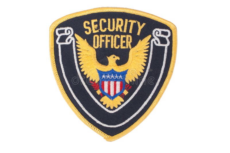 Security Officer Uniform Shoulder Patch Stock Image - Image of sheriff ...