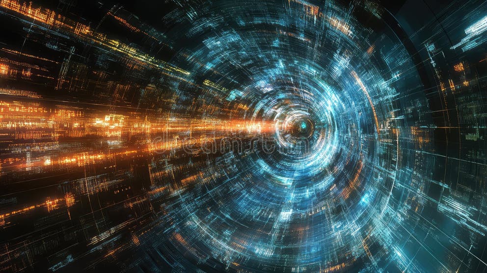 Security Oscillating Quantum Encryption System Stock Photo - Image of ...