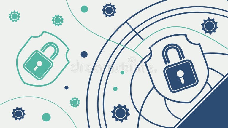 Security Padlock Design, Security Lock, Data Lock, Digital Security ...