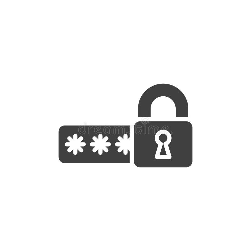 Security Password Code Vector Icon Stock Vector - Illustration of solid ...