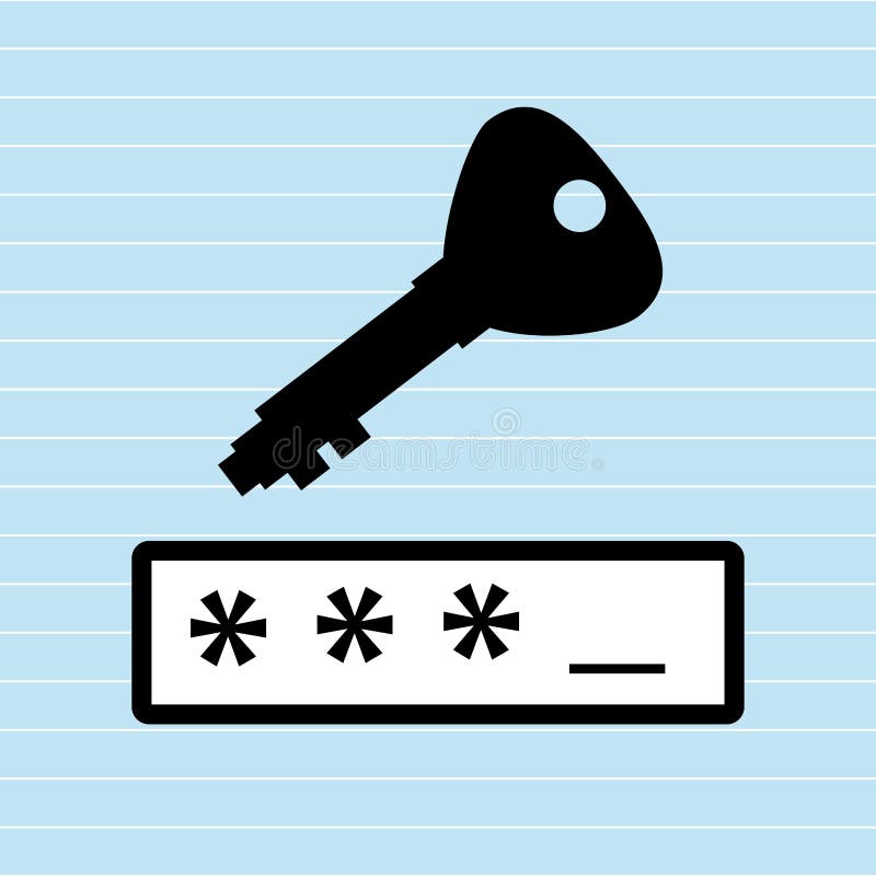 Security password design stock illustration. Illustration of protection ...