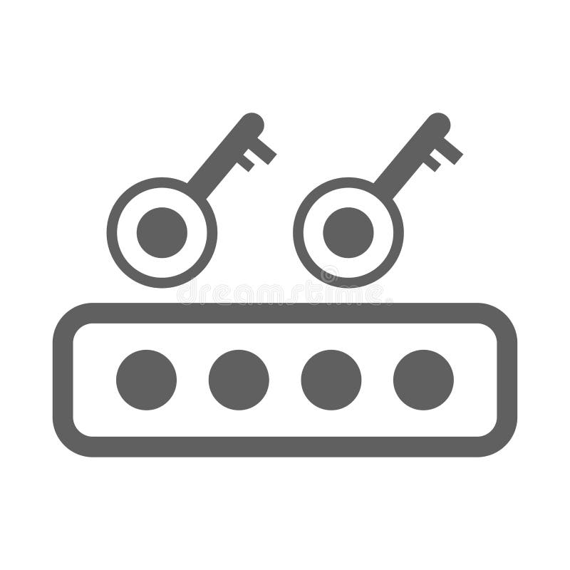 Security, Password Icon. Gray Color Vector Stock Vector - Illustration ...