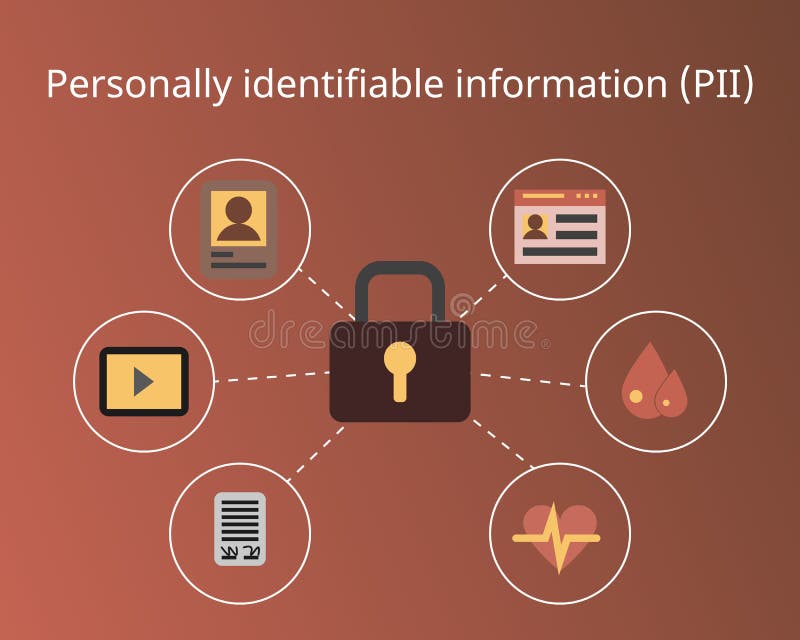 Security of Personally Identifiable Information PII Vector Stock Vector ... Security of Personally Identifiable Information PII Vector Stock Vector ...