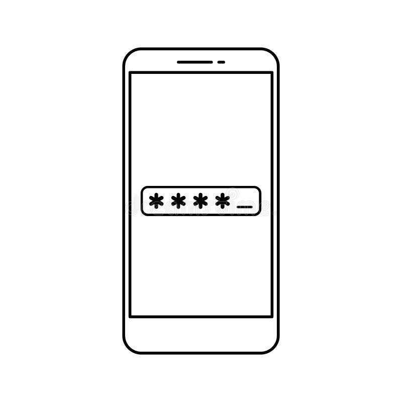 Security Phone Icon. Phone Password Icon. Protection Personal Data Icon ...