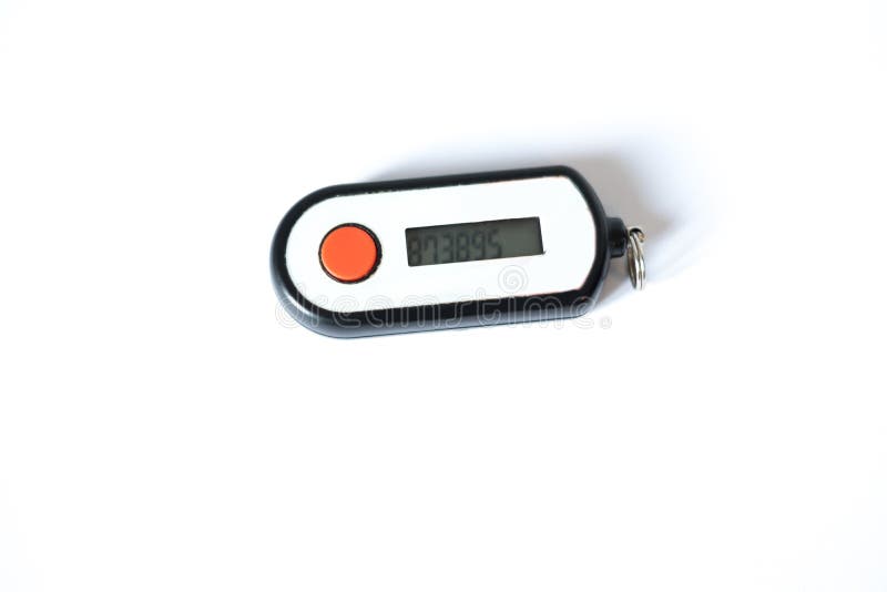 Security Pin Banking Generator Isolated on White Background Stock Photo ...