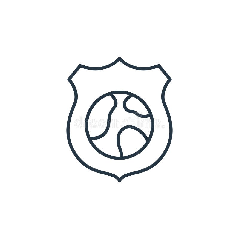 Security Pin Icon Vector from Flying Concept. Thin Line Illustration of ...