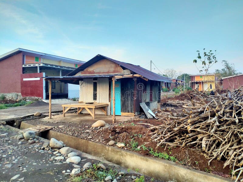 A Security Post House in Front of the Housing Complex Stock Photo ...