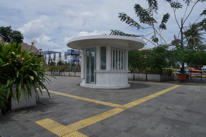 Security Post in the Middle of the City Center Stock Photo - Image of ...
