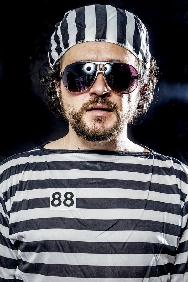 Torture .Prison Riot Concept. Man Holding a Machine Gun, Prisoner Stock ...