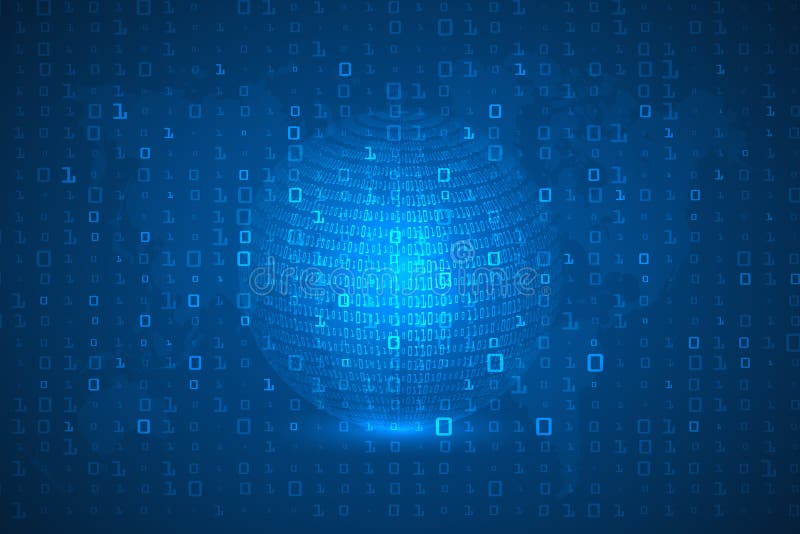 Security and Privacy Digital Abstract Background. Stock Illustration ...