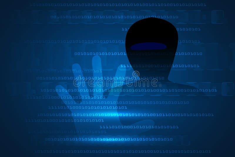 Security and Privacy Digital Abstract Background. Stock Illustration ...