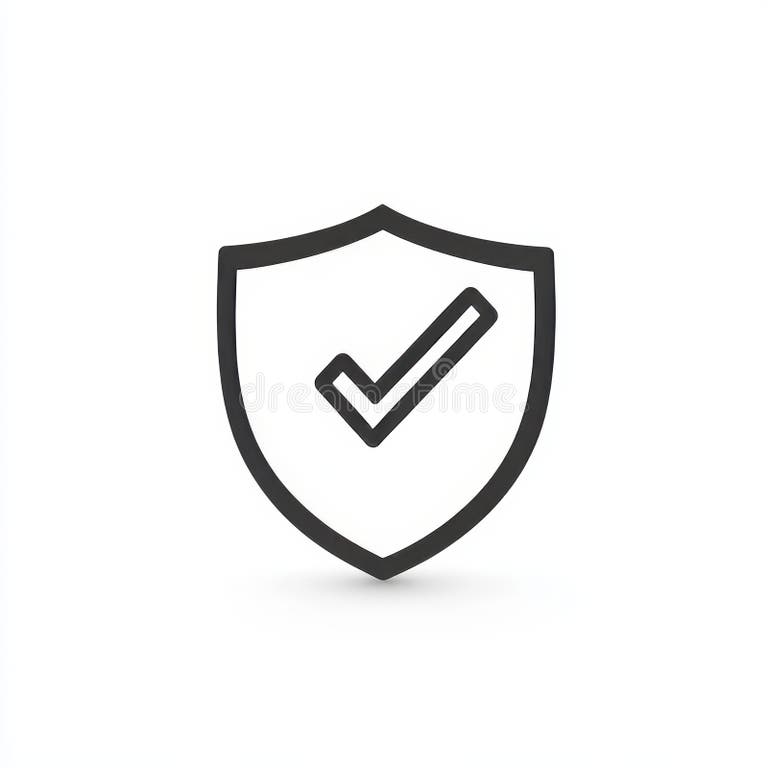 Security, Protection, and Guarantee are Represented by a Simple Black ...