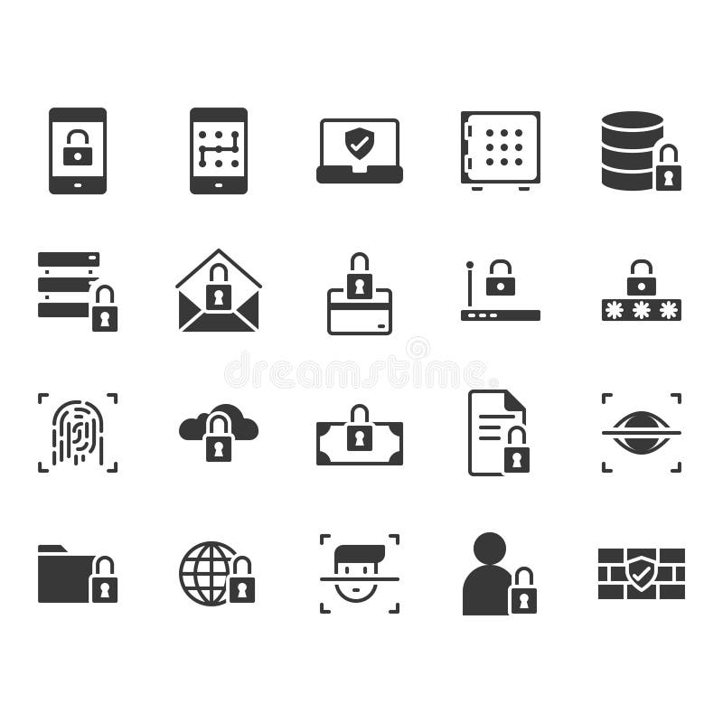 Medical Security Lock Icon Logo, Medical and Healthcare Logo. Vector ...