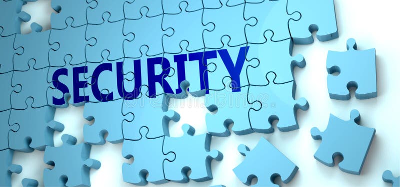 Security Jigsaw Puzzle Pieces Stock Illustrations – 292 Security Jigsaw ...