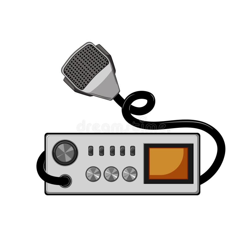 Security Radio Transceiver Cartoon Vector Illustration Stock ...