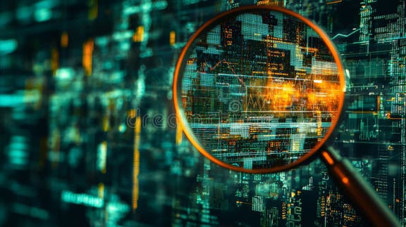 It Security Risk Assessment Concept Illustrated with a Magnifying Glass ...