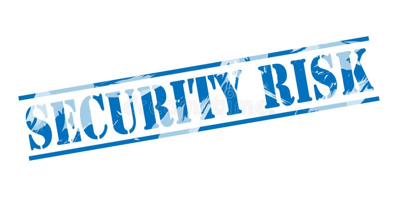 Risk blue stamp stock vector. Illustration of brown - 119745745