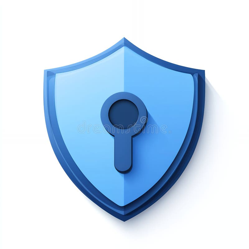 Security Risk Icon with Clear White Background Stock Illustration ...