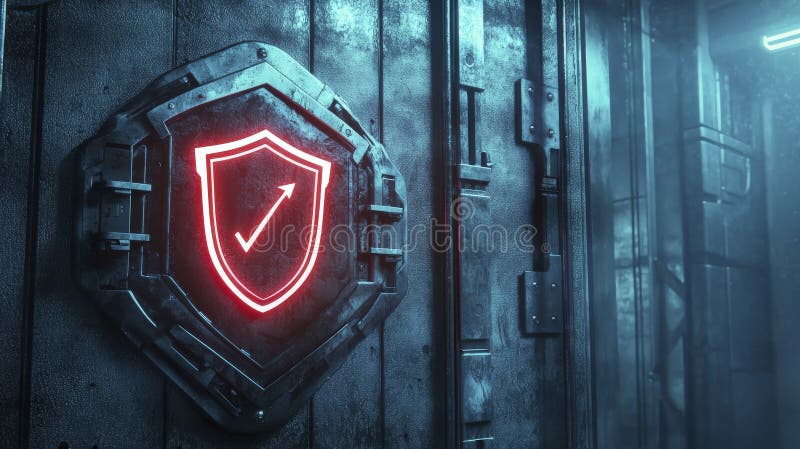 Security Risks Breach Firewall Digital Realm Visual Representation ...