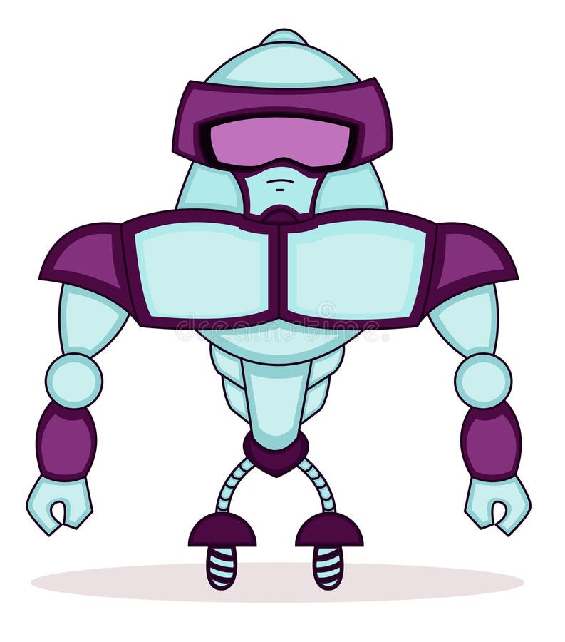 Security Robot Cartoon stock vector. Illustration of metal - 83965455