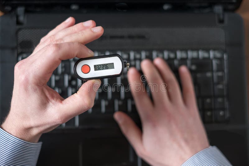 Security Rsa Banking Token and Computer Stock Photo - Image of encrypt ...