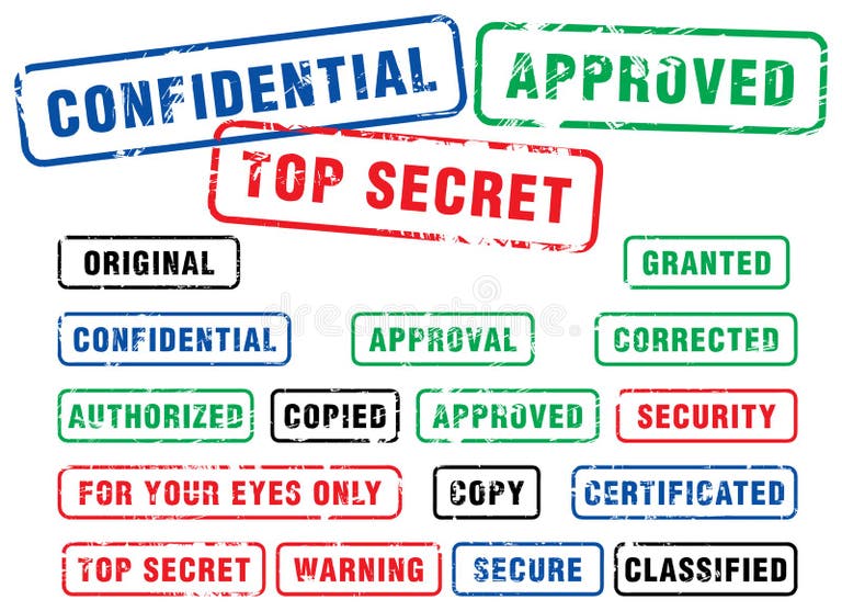 Security rubber stamps stock vector. Illustration of granted - 1767985