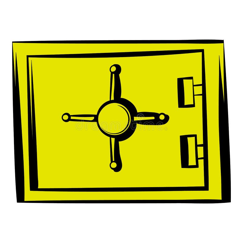 Security Safe Icon, Icon Cartoon Stock Vector - Illustration of finance ...