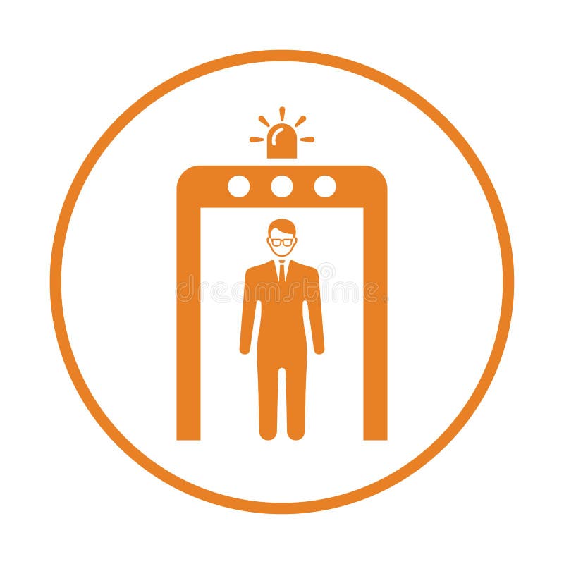 Security Screening, Inspection, Passenger Control Vector Icon Stock ...