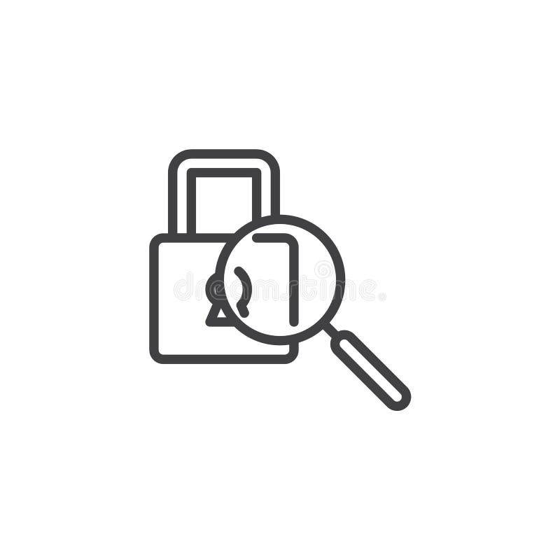 Security bag search sign stock vector. Illustration of security - 7143298