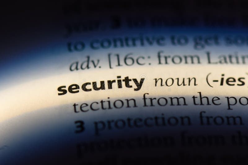 Security stock photo. Image of dictionary, isolated - 126617674