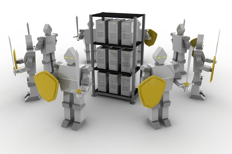Security Server stock illustration. Illustration of eight - 19448960