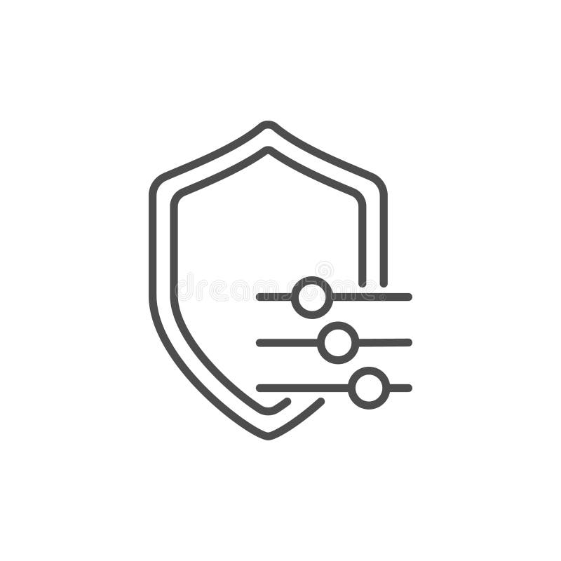 Security Settings Icon. Pictogram for Websites, Applications and ...