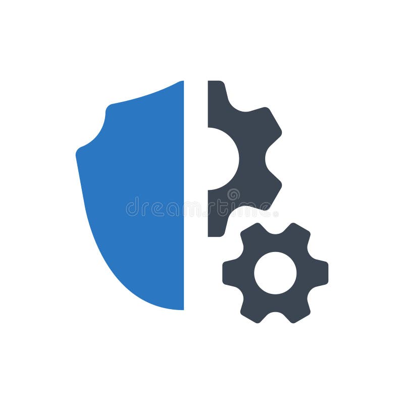 Security settings icon stock vector. Illustration of background - 230704768