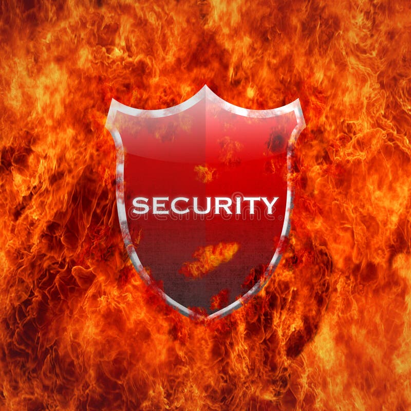 Security shield. stock illustration. Illustration of computer - 28136497