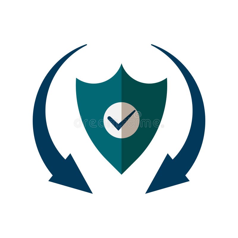 Security Shield with Check List. Flat Design Style. Suitable for Data ...