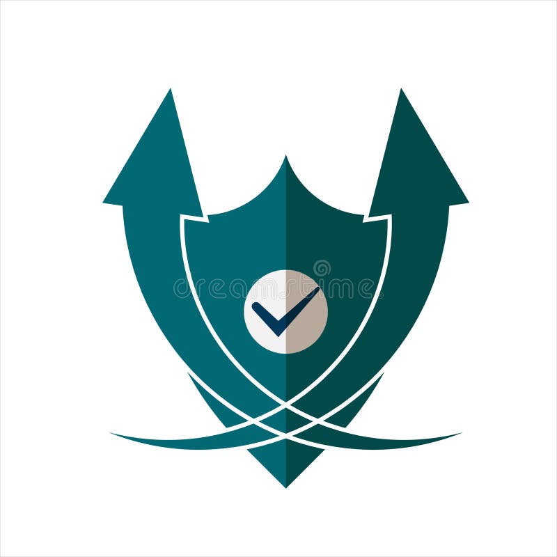 Security Shield with Check List. Flat Design Style. Suitable for Data ...